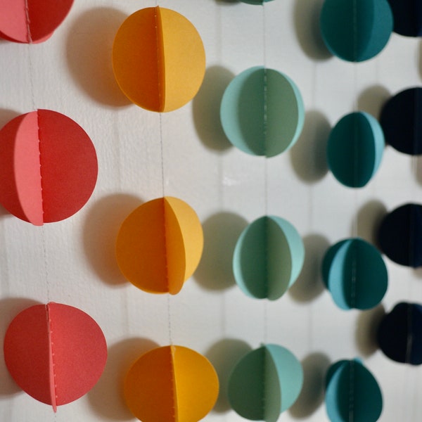 Paper Circle Garland - Etsy