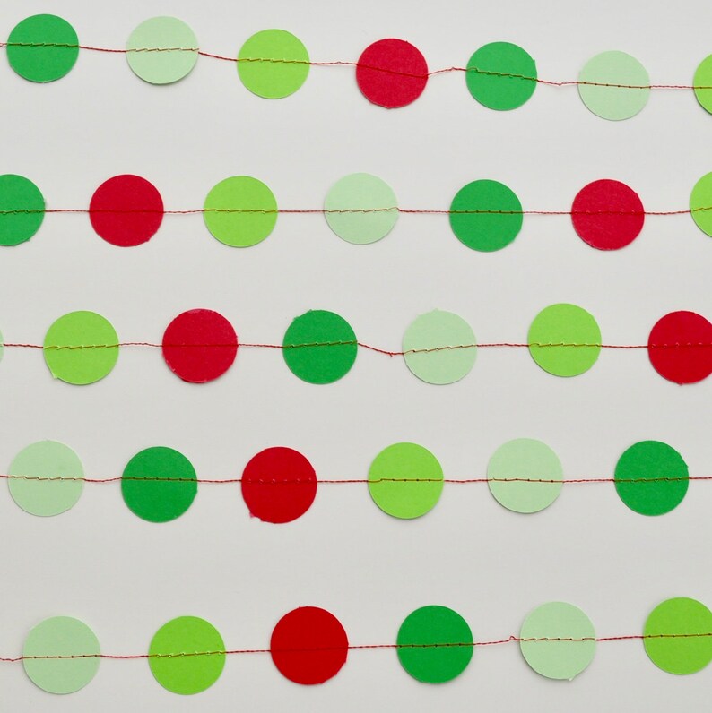 Christmas Paper Garland | Multi-colored | Scandinavian Inspired ...