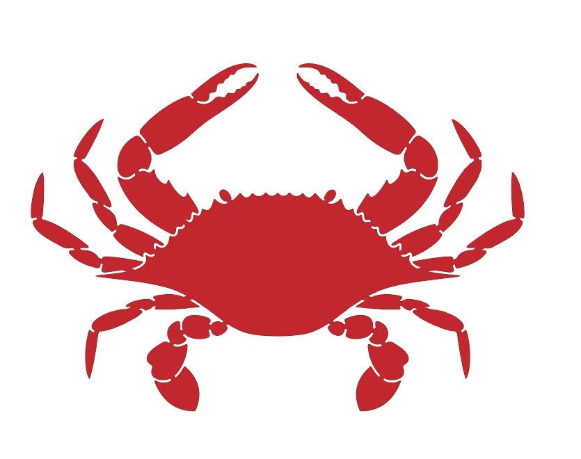 Blue Crab Svg, Crab Clipart, Sea Animals Clip Art, Ocean Svg Download ...