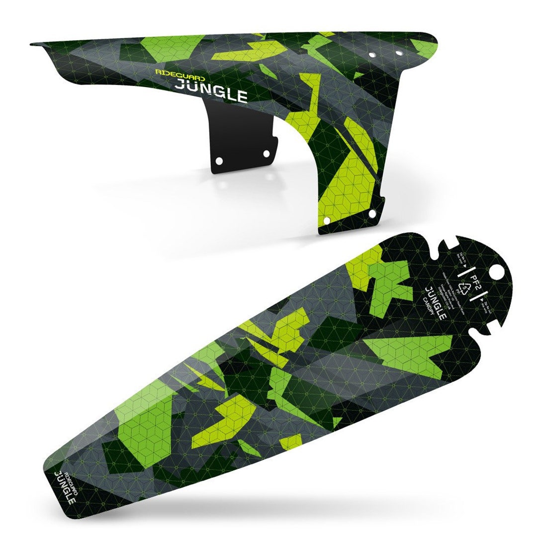 Rideguard Mountain Bike Mudguard Set PF1 & PF2 Front and Rear Fenders ...