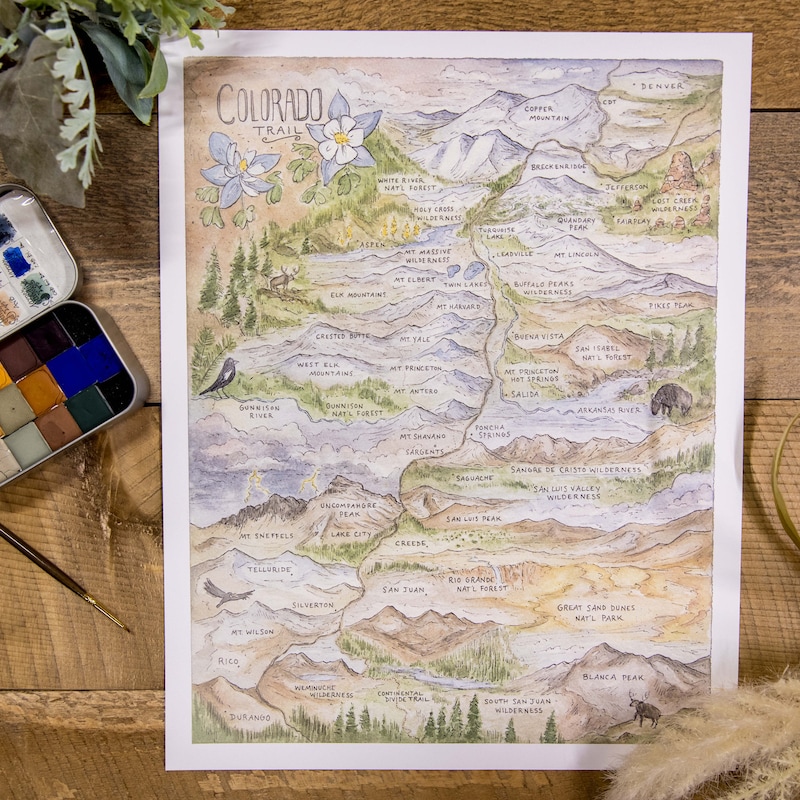 Colorado Watercolor - Etsy