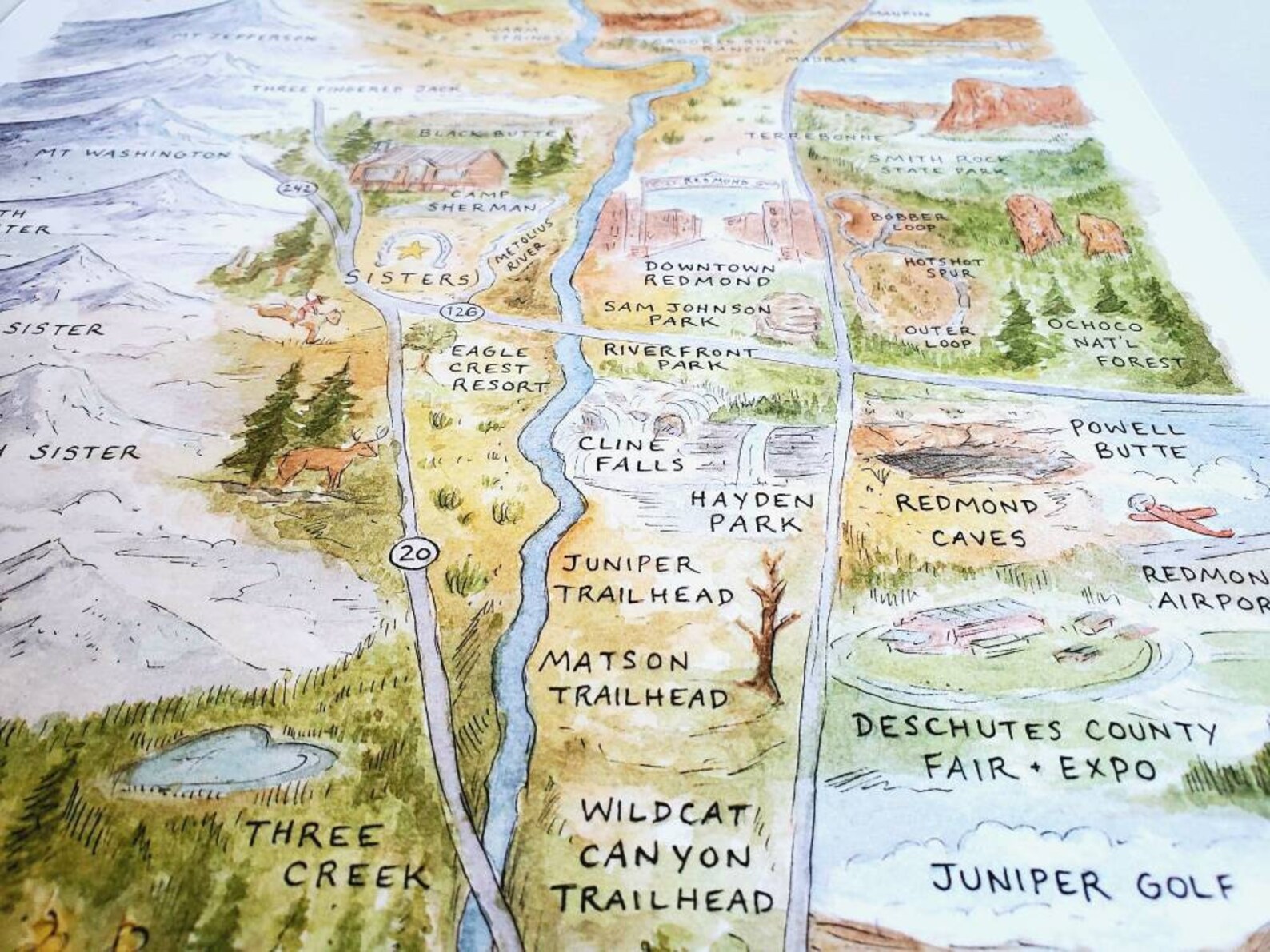 Second Edition: Central Oregon Map - Etsy