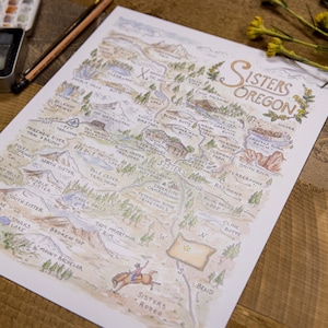 Sisters Oregon Map - Etsy