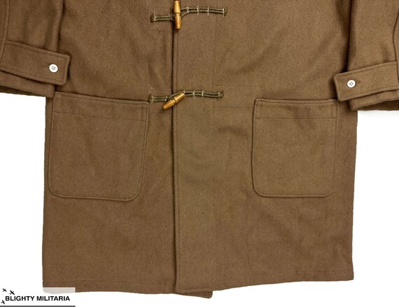 Original 1970s British Military Duffle Coat - Size 3 - Gem