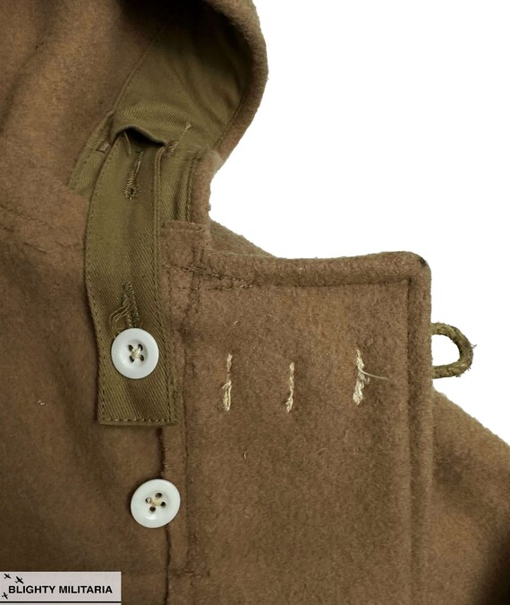 Original 1970s British Military Duffle Coat - Size 3 - Gem