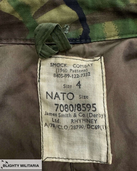 Original British Army 1960 Pattern DPM Combat Smock -… - Gem