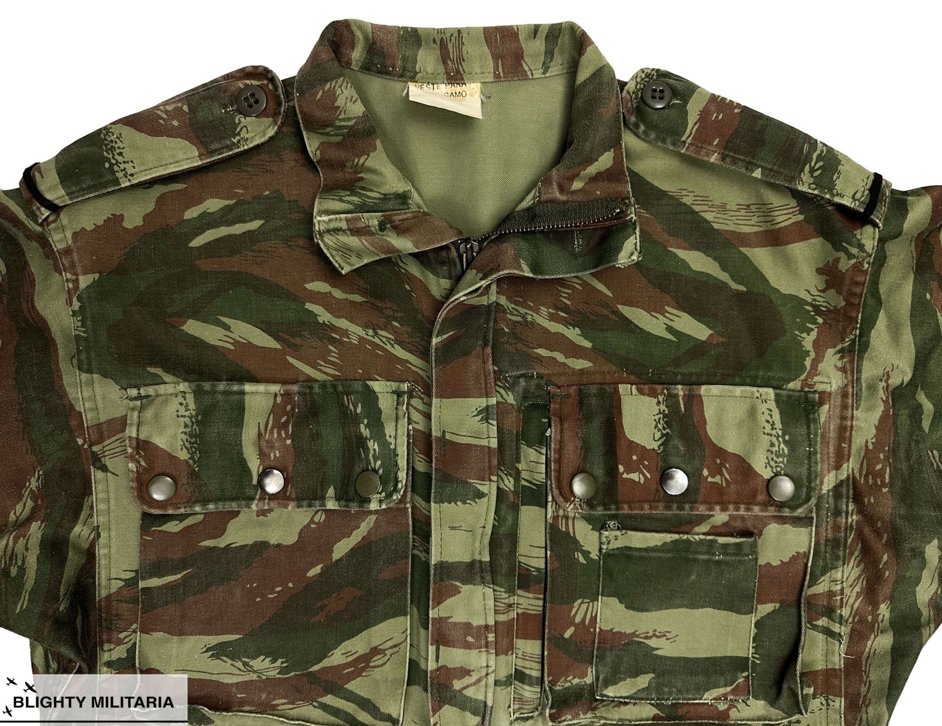Original 1980s Commercial Made French Lizard Camouflage Combat Jacket ...