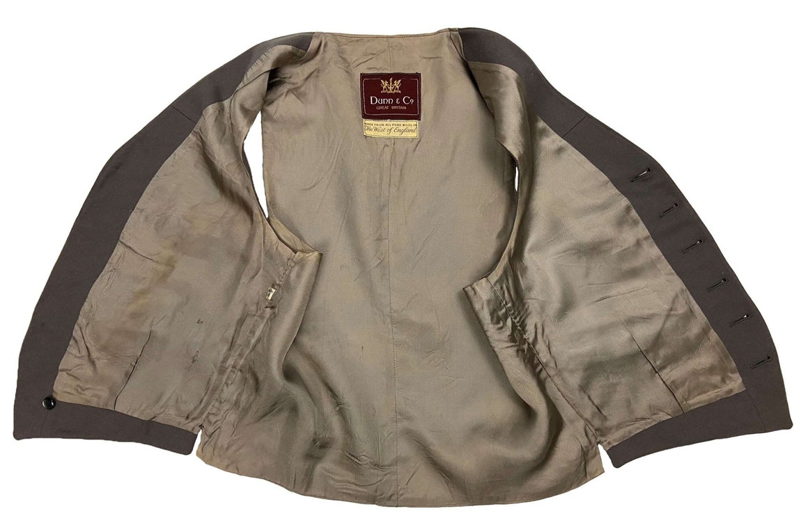 Original 1960s Men's Grey Doeskin Waistcoat by 'dunn & Co' - Etsy