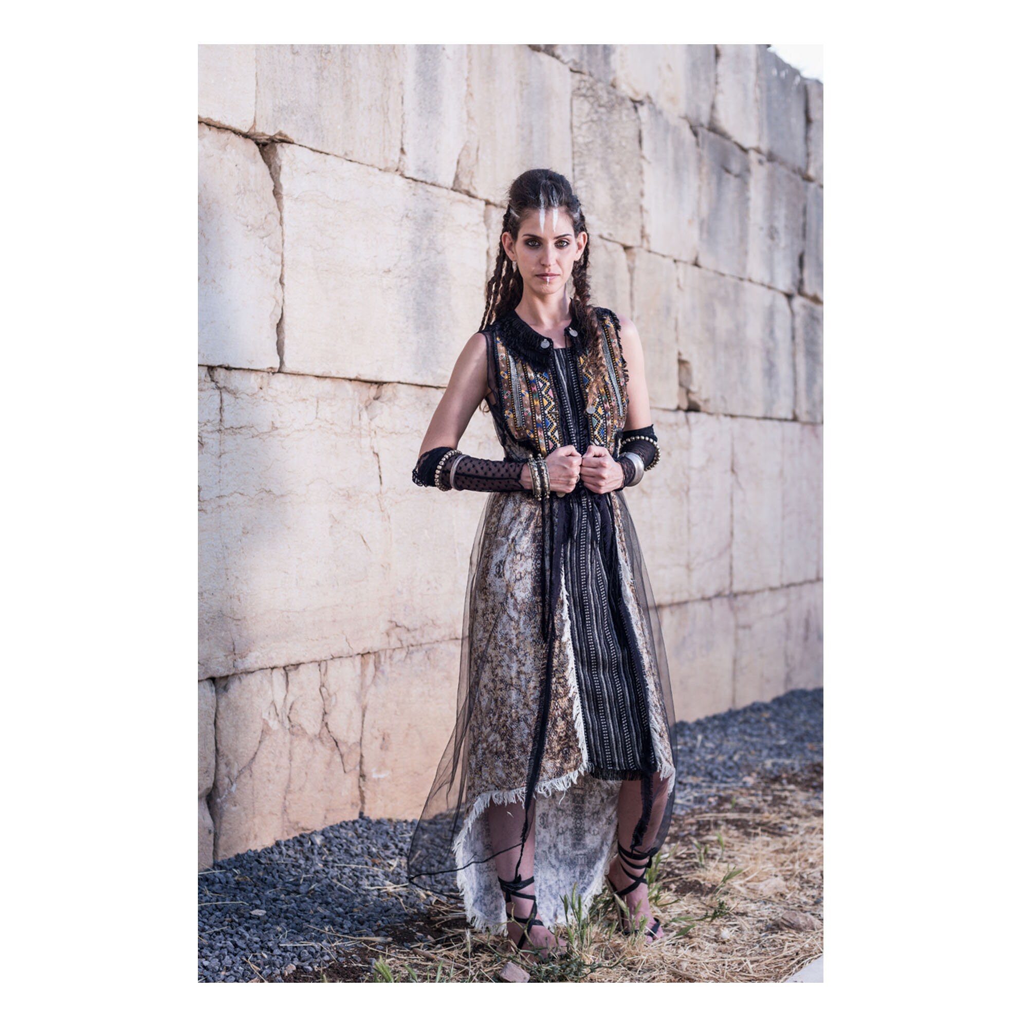 Boho Fringe Kimono, Boho Clothing, Vest, Boho Festival, Tribal Handmade ...