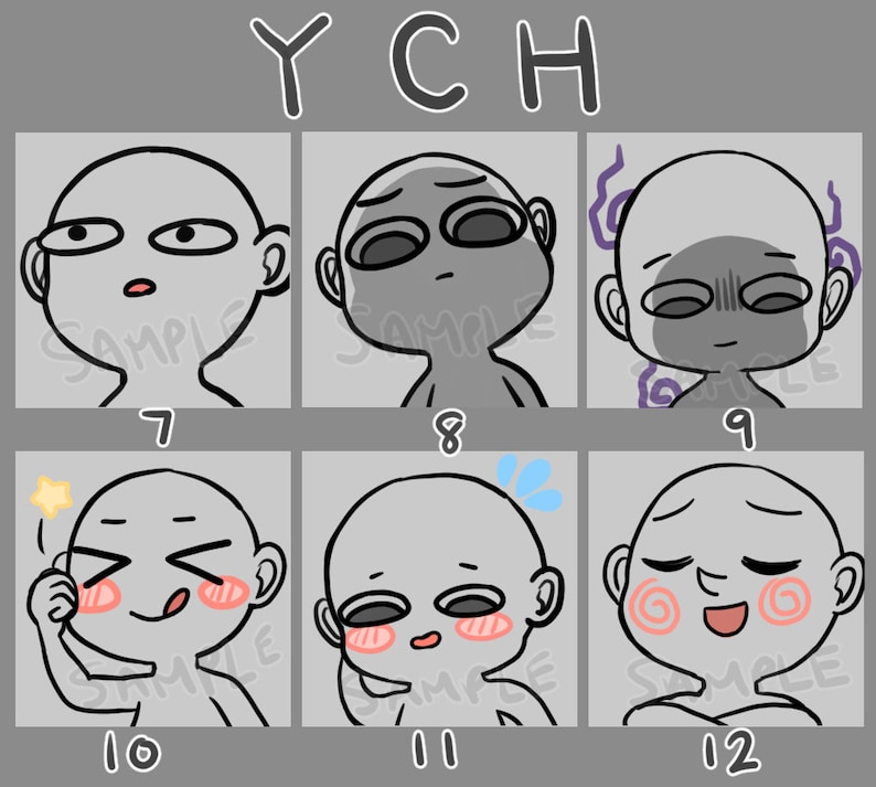 Custom YCH Digital Emotes/stickers for Twitch, Discord, VRC, Etc - Etsy ...