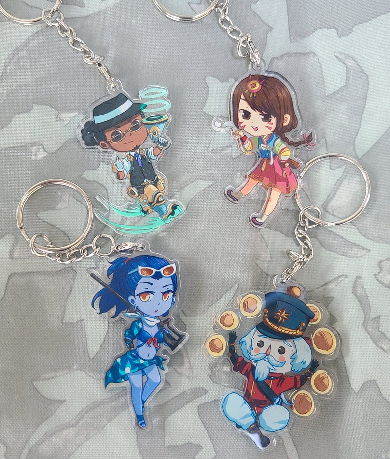 Overwatch 2 Clear Acrylic Charms - Etsy