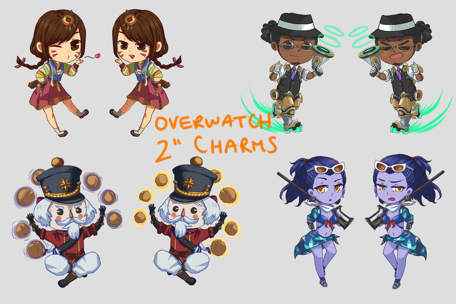 Overwatch 2 Clear Acrylic Charms - Etsy
