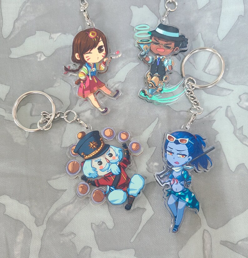 Overwatch 2 Clear Acrylic Charms - Etsy