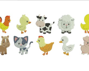 Animal embroidery | Etsy