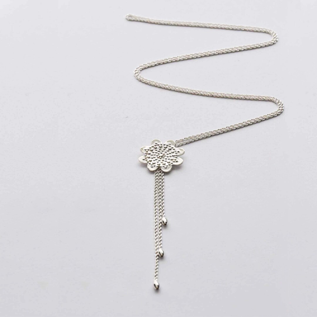 PRINCESA INCA 950 Silver Necklace ~ Andean Clover Jewelry - Etsy