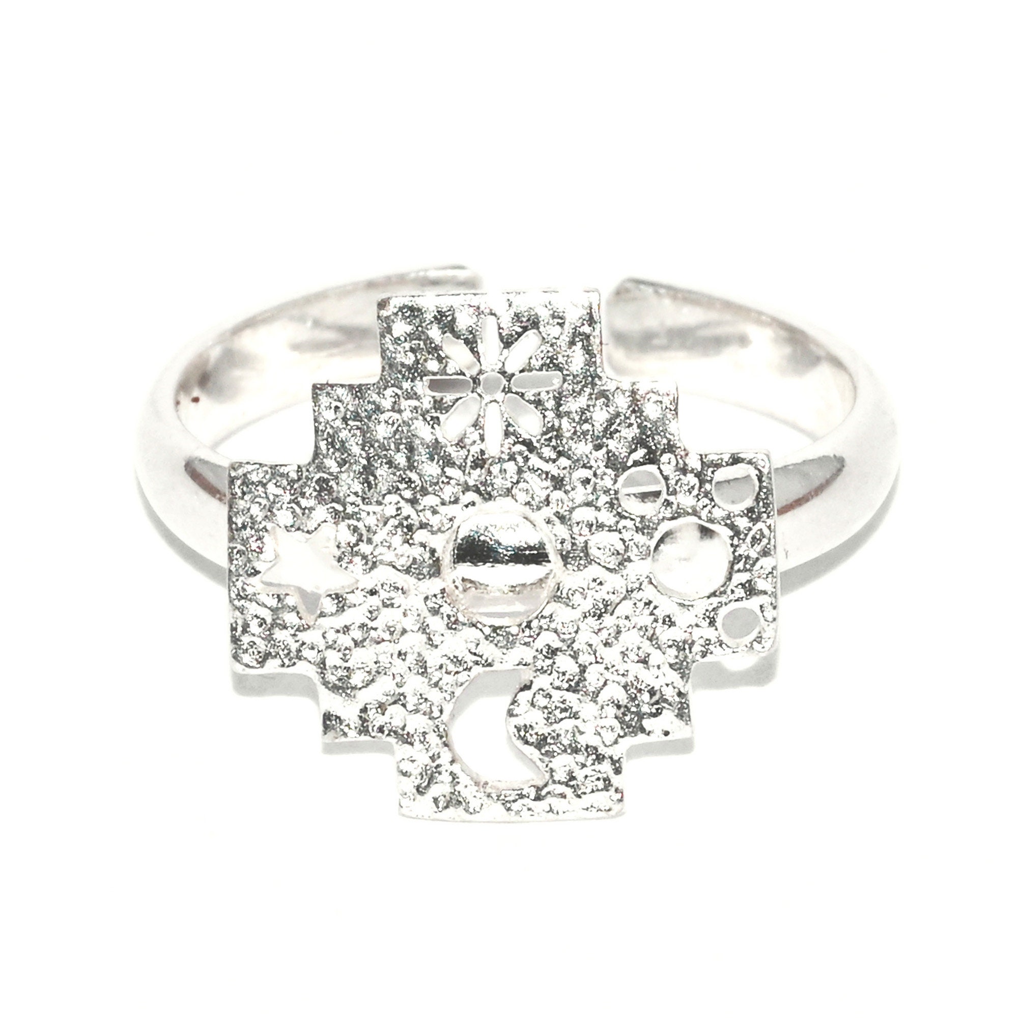 PRINCESA INCA 950 Silver Ring Andean Cross Jewelry - Etsy