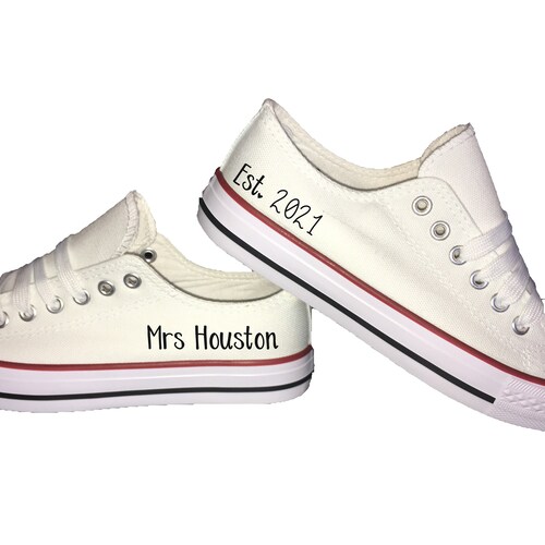Bridal Party Trainers / Shoes / Converse Iron on Vinyl - Etsy