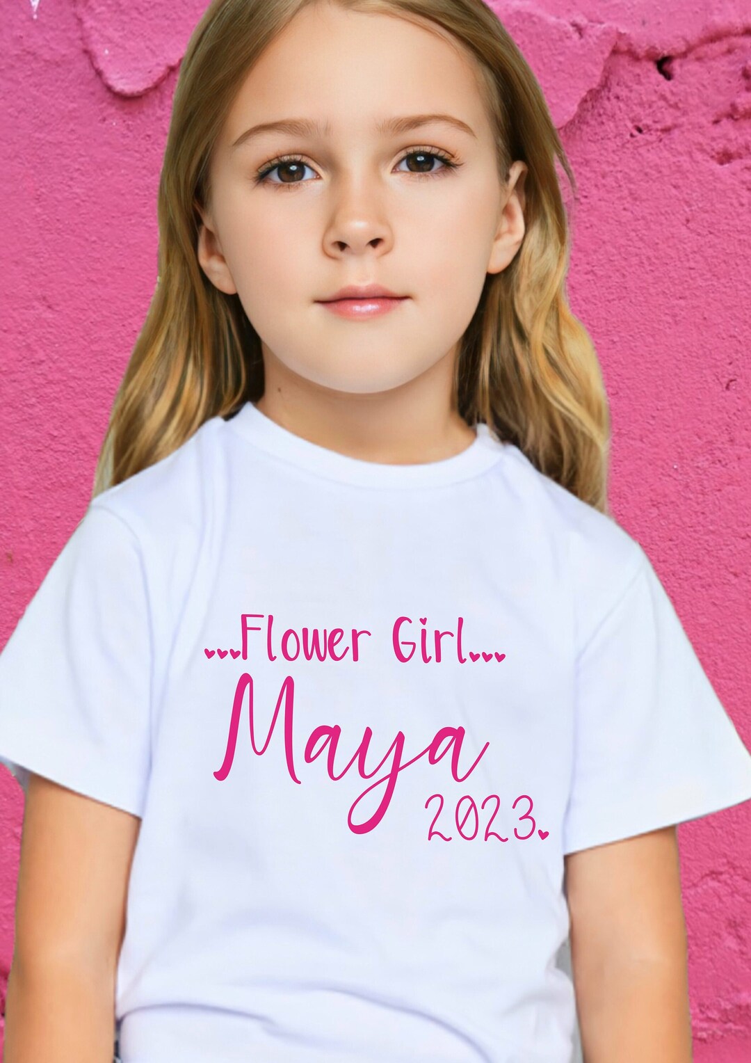 Personalised Your Role Flowergirl, Flower Girl. Junior Mini Bridesmaid ...