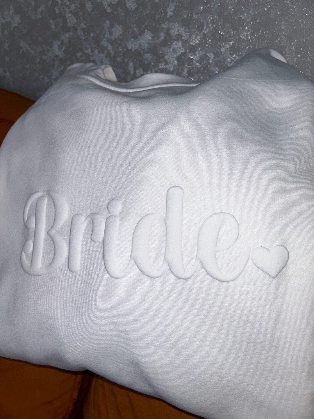 Luxury Puff / Embossed Tonal Print Style Bride Print Bridal Wedding ...