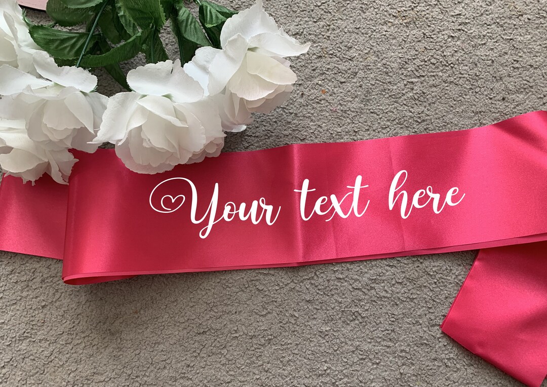 Personalised Your Custom Text Wording Hen Party Sash Bridal - Etsy