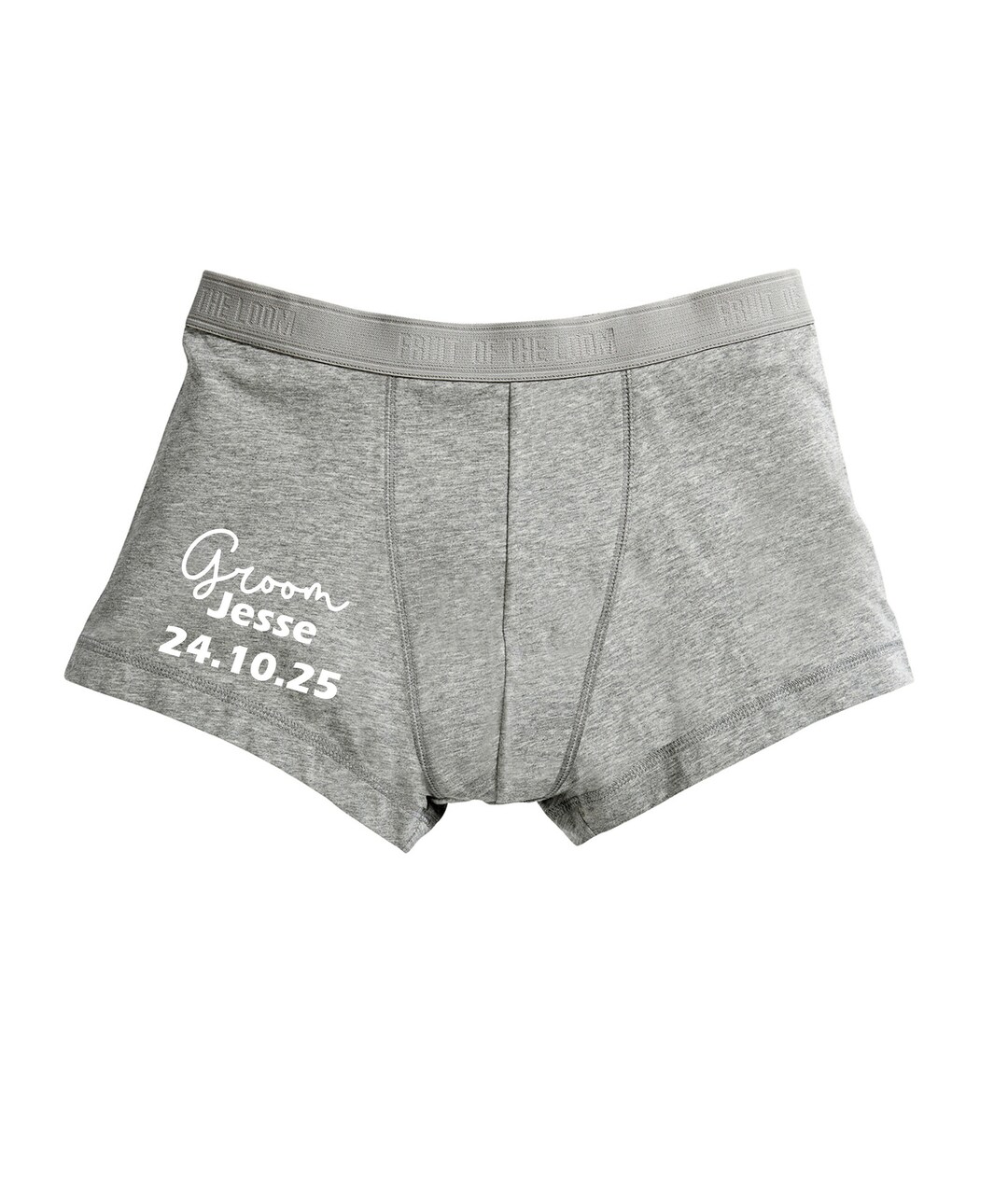 Personalised Groom (your Name and Wedding Date) Boxer Tight Boxers ...