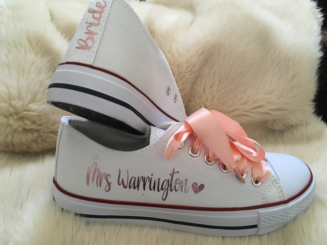 Bridal Party Trainers / Shoes / Converse Iron on Vinyl Transfers ...