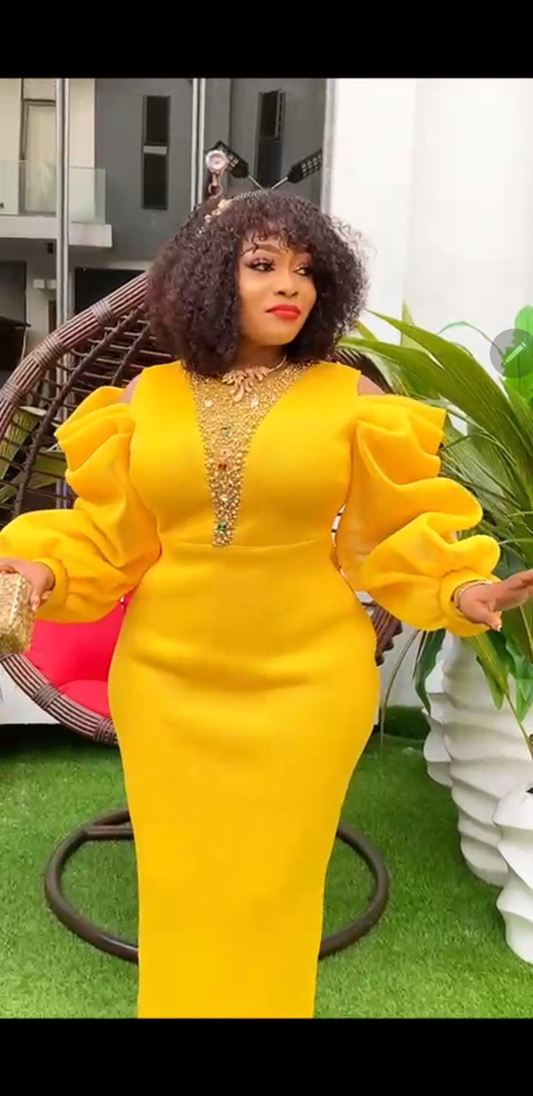 A'isha Yellow Dress - Etsy