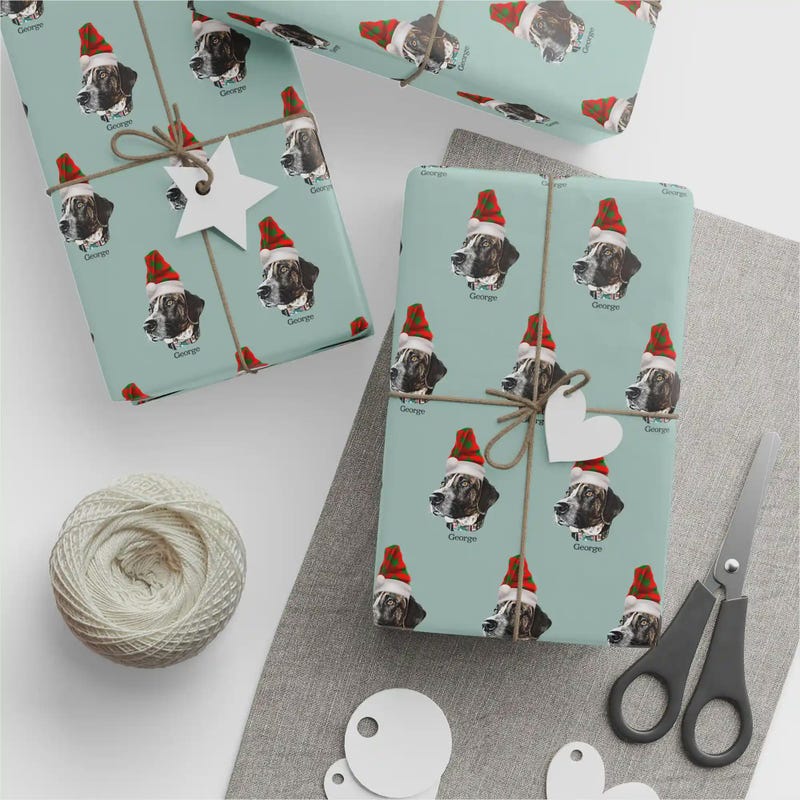 Custom Dog Wrapping Paper - Etsy