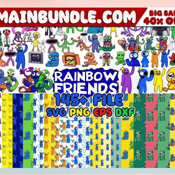Roblox Rainbow Friends Clipart - Etsy