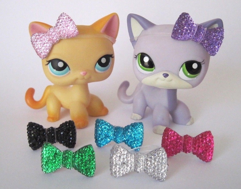 Littlest Pet Shop LPS 3 PC Sparkly Bows ACCESSORIES Grab Bag - Etsy