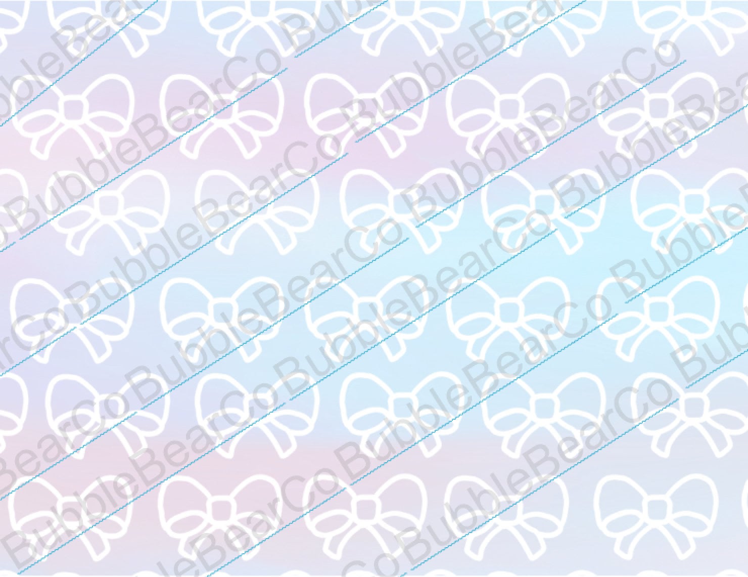 Cotton Candy Cloud Bows Digital Paper/ Digital Scrapbook Paper/ Digital ...