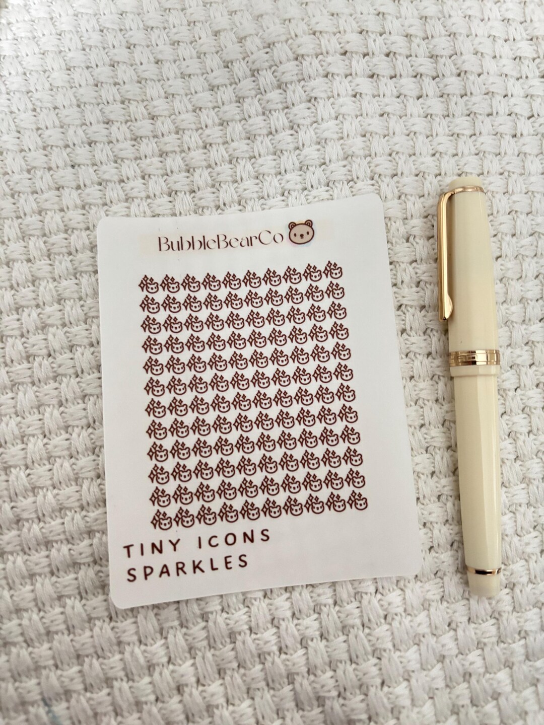 Tiny Sparkles Icon Stickers: Clear Matte Planner Stickers - Etsy