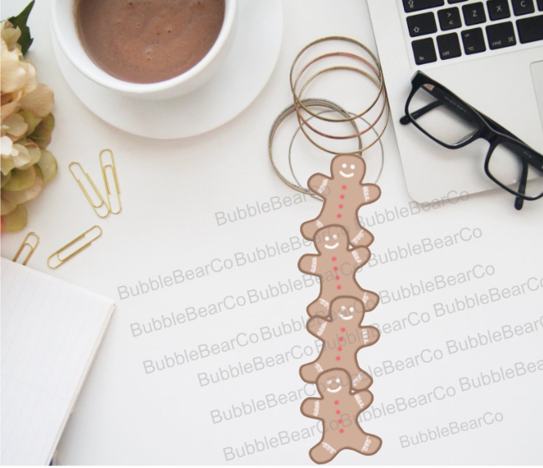 Gingerbread Man Bookmark/ Gingerbread Man Planner Mark/ Gingerbread Men ...
