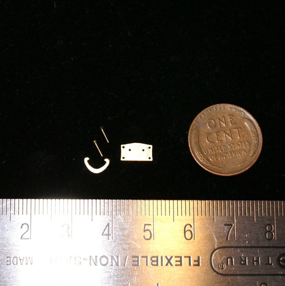 AC-08 Dollhouse Miniature Brass Hardware in 1:12 Scale - Art & Crafts ...