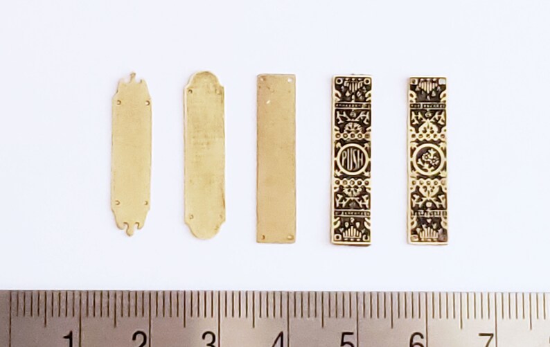 HW-09-BS Dollhouse Miniature Brass Hardware in 1:12 Scale - Eastlake ...
