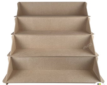 3 Tiered Wooden Craft FAIR DISPLAY STAND Retail Cnc Cut 4mm 30cm X 10cm ...