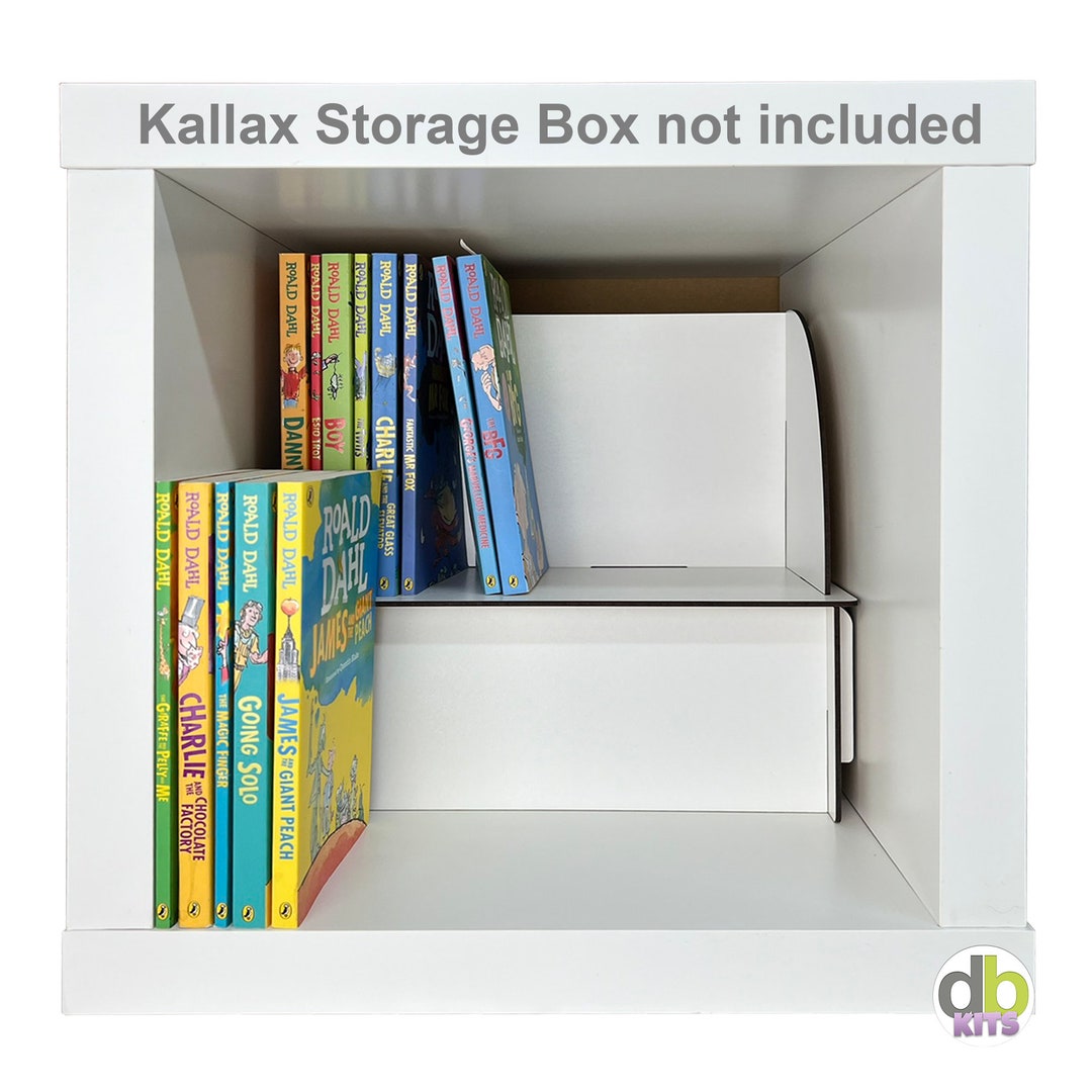 KALLAX White & Brown Paperback Book " B-format " (13cm X 20cm Book Size) Riser / DVD / Games CD ...