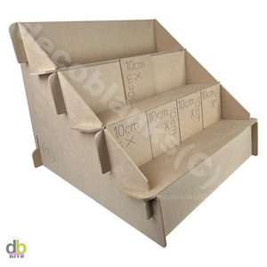 Collapsible Coaster Craft FAIR DISPLAY STAND Angled Shelves Retail ...