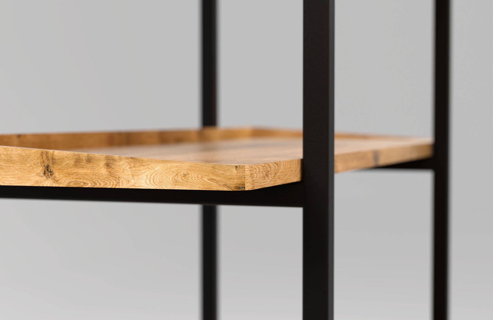 Industrial Style Bookcase NIVÅ 100x35cm. Modern Shelving Unit With ...