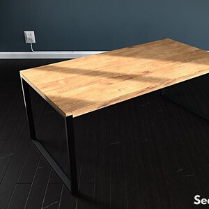 Industrial Rectangle Table BLACK FOREST 140-200x90x75cm. - Etsy
