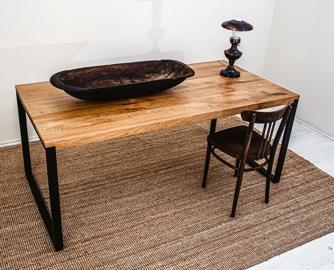 Industrial Rectangle Table BLACK FOREST 140-200x90x75cm. - Etsy