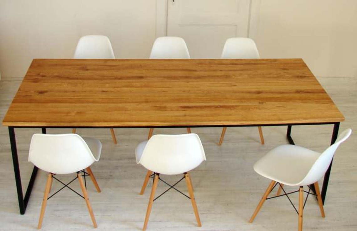 Industrial Loft Table, Industrial Dining Table, Industrial Kitchen ...