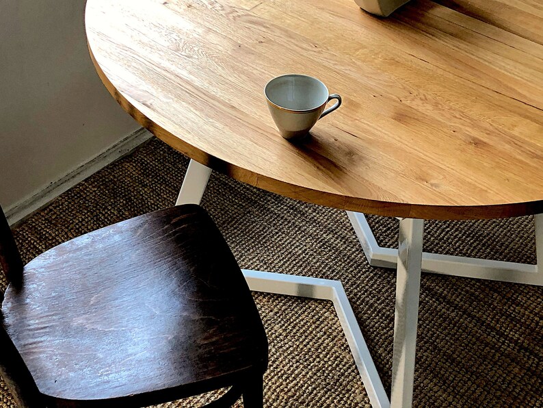Extendable/nonextendable Round Dining Table, Oak Scandinavian Table ...