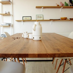 Large Oak Dining Table BASIC NIO 220x90 or 220x100. Modern Quality ...