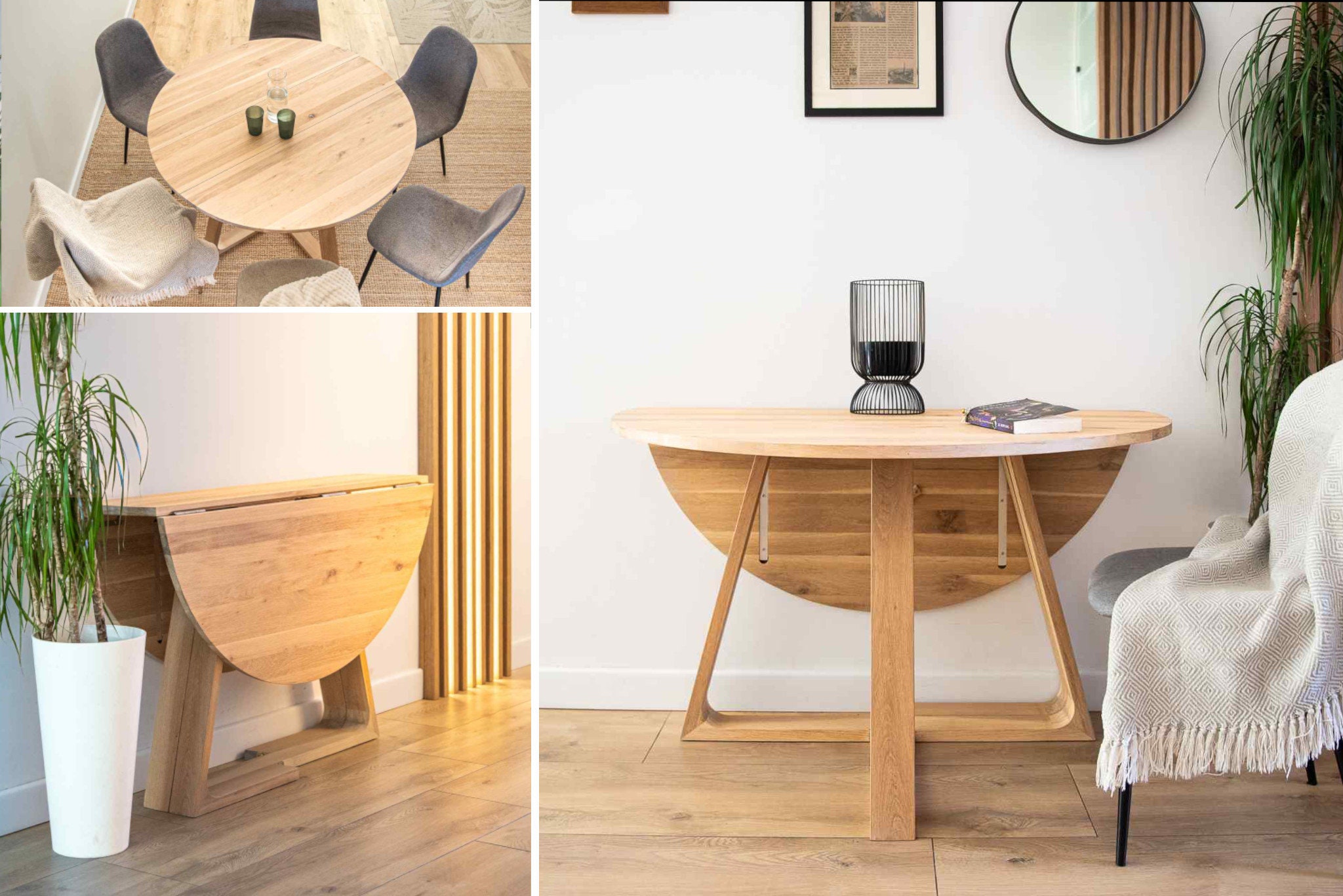 Round folding leaf table store