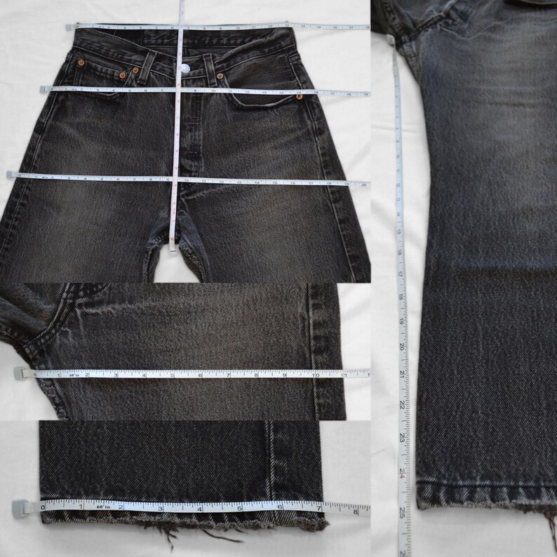 Size 25/26 Vintage Levi's 501 Jeans, 1990s Black Wash - Etsy