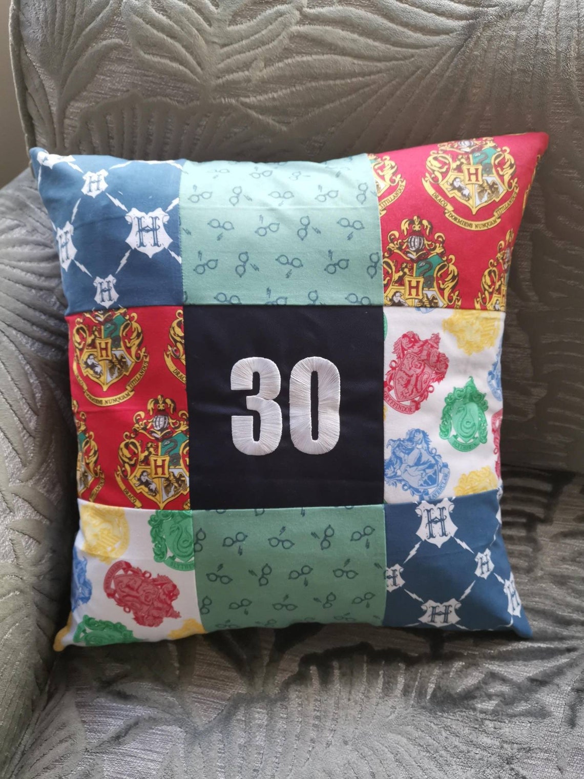 Dog Memory Pillow, Personalised Patchwork Pillow, Loved Ones, Pets ...
