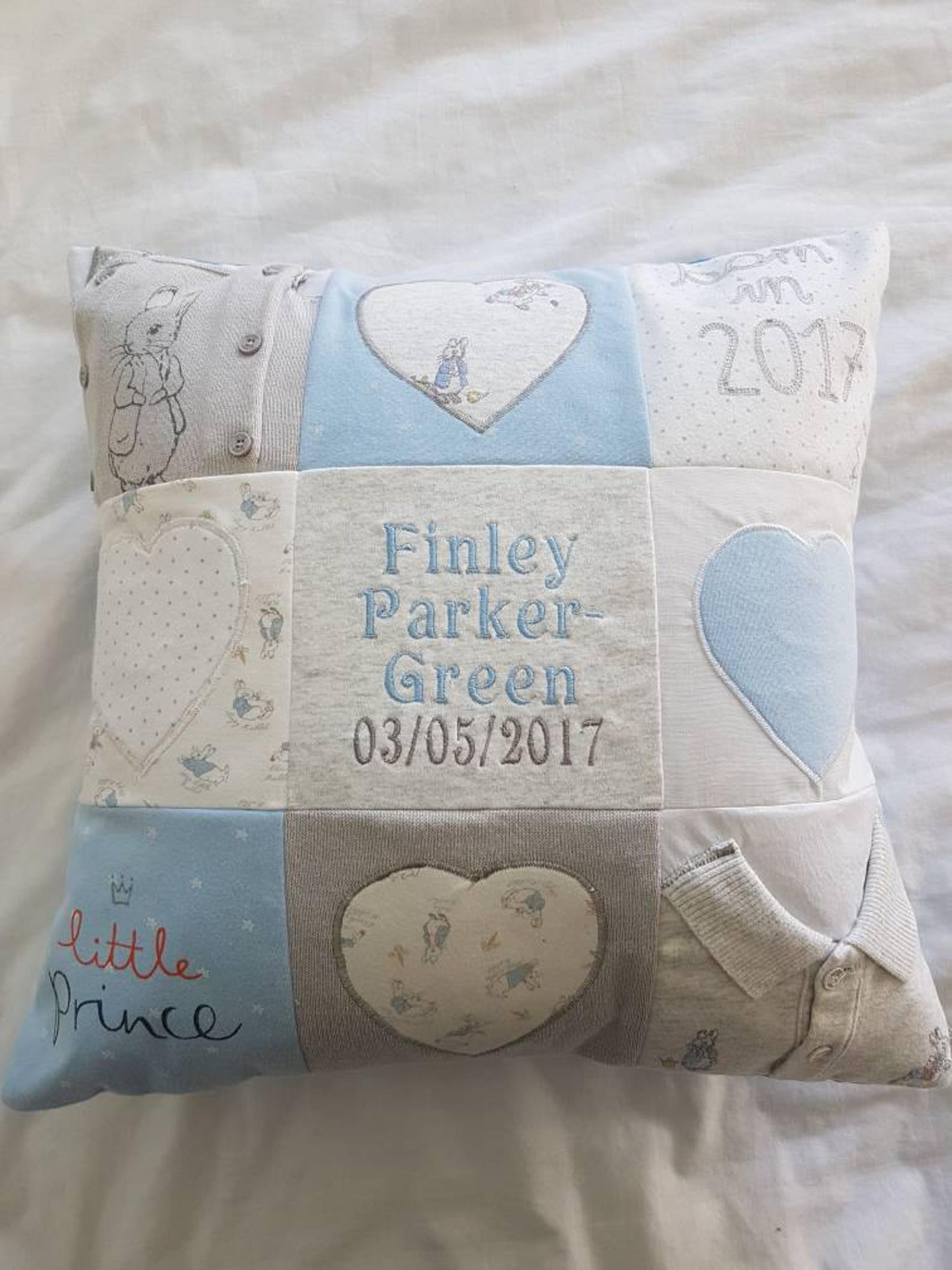 Memory cushion baby's first outfits memory pillow | Etsy