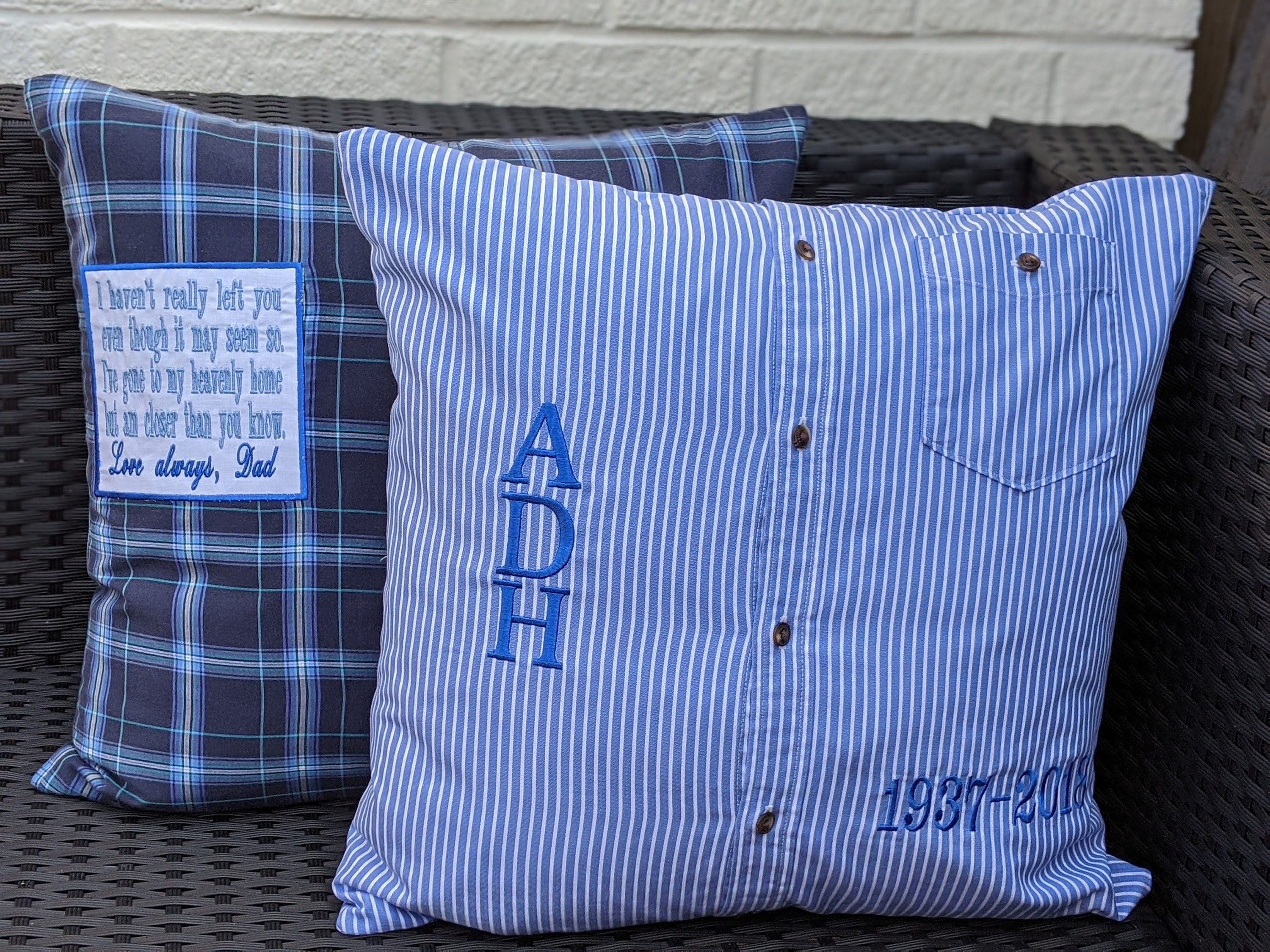 Memory Cushion With Personalised Patch a Keepsake Gift Pillow - Etsy UK