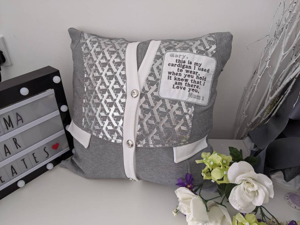 Memory Cushion Personalised Patch Pillow Keepsake Gift - Etsy UK